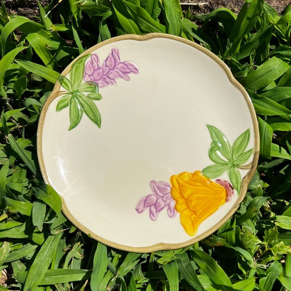 Franciscan | Dining | Vintage 94s Franciscan Poppy Bread Plate | Poshmark